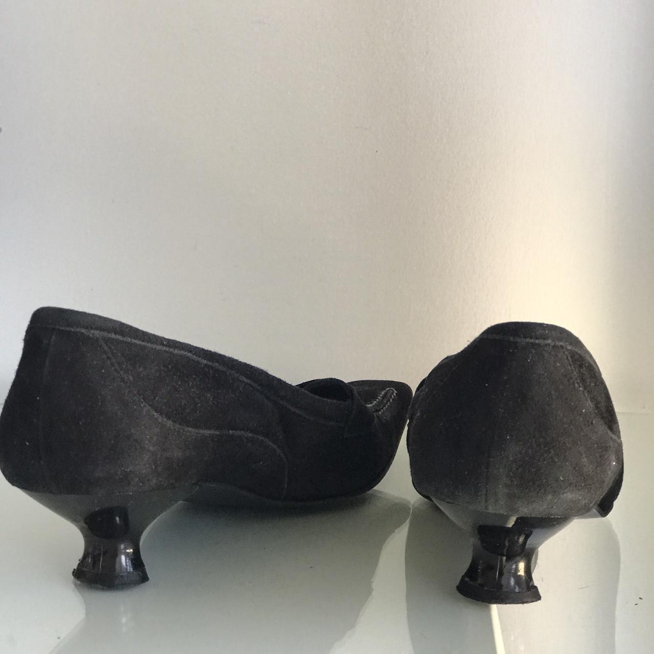 Jonak Paris brand, genuine suede kitten heel shoes,... - Depop