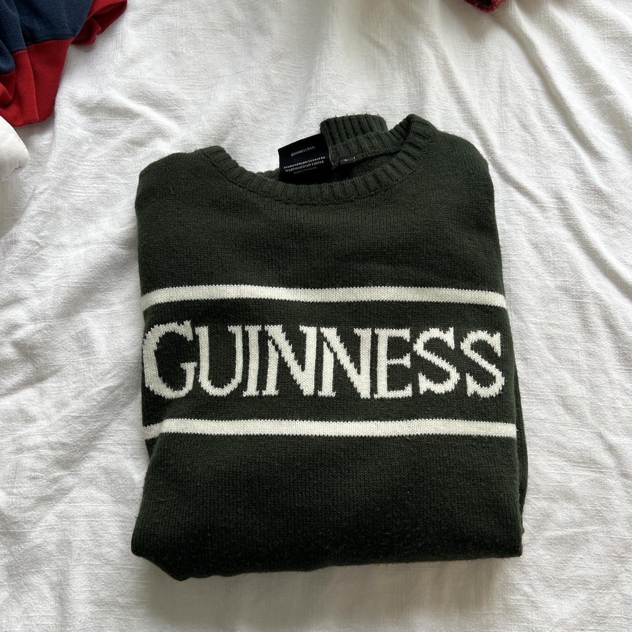 Green Guinness sweater from Dublin Ireland. Size large - Depop
