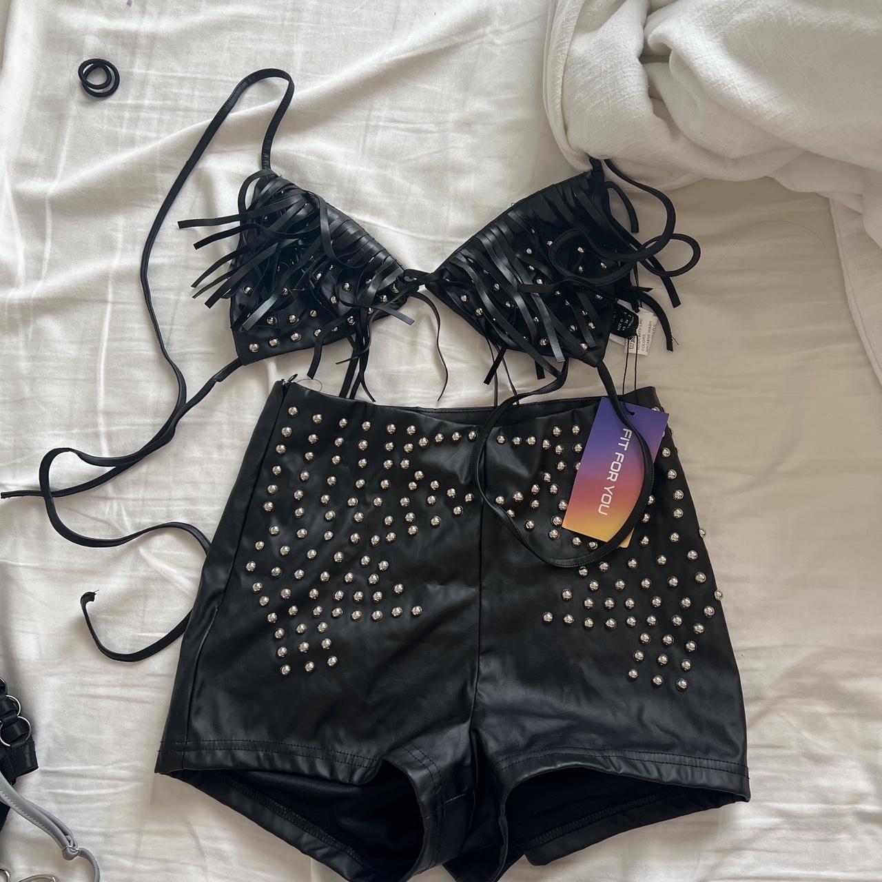 Shein Rave Festival set, only worn the bottoms once... - Depop