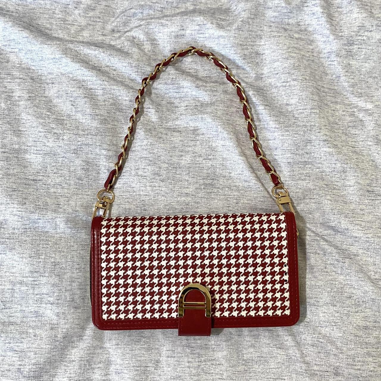 CHECKERED RED WALLET PURSE love all my bags but I... - Depop