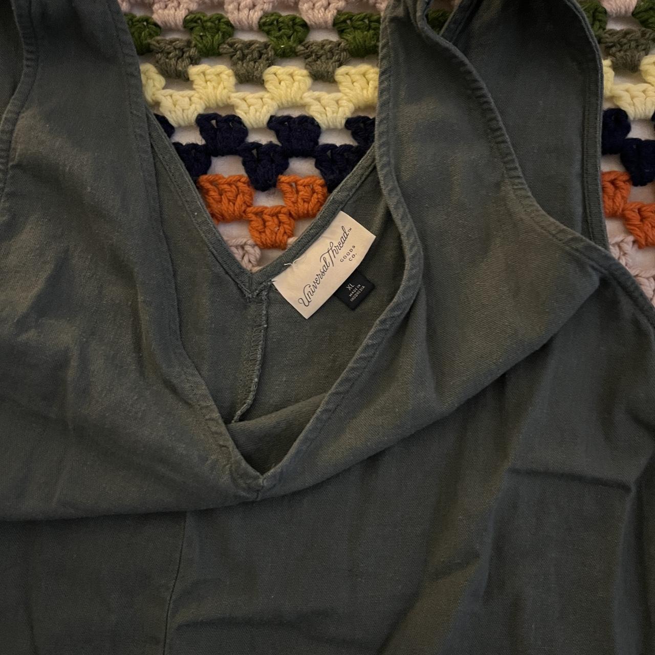 Green Universal Thread jumpsuit/romper/overalls - Depop