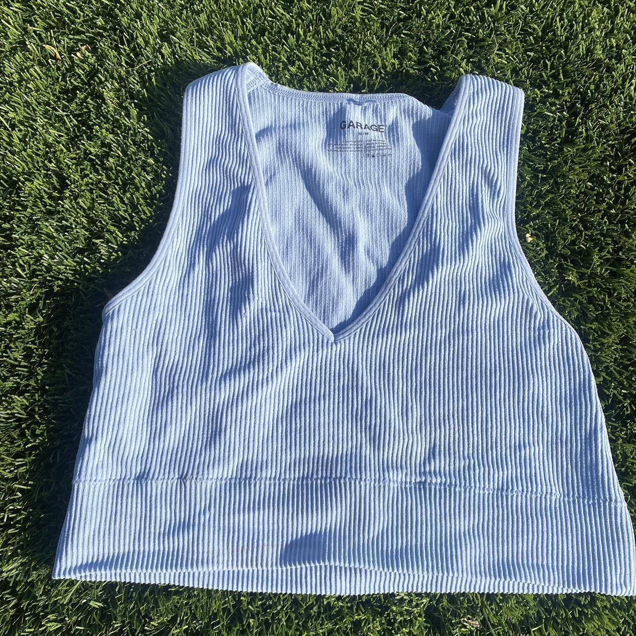 Garage Blue Vest | Depop