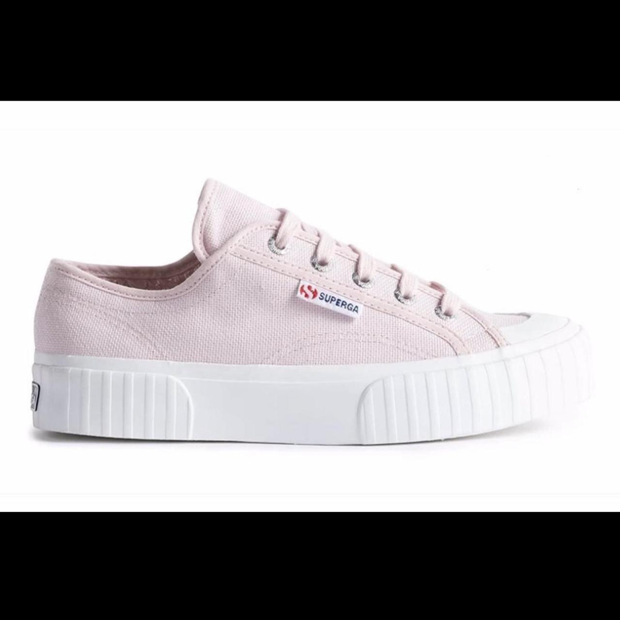 Superga 2630 STRIPE - Pink Pale Lilac Never worn -... - Depop