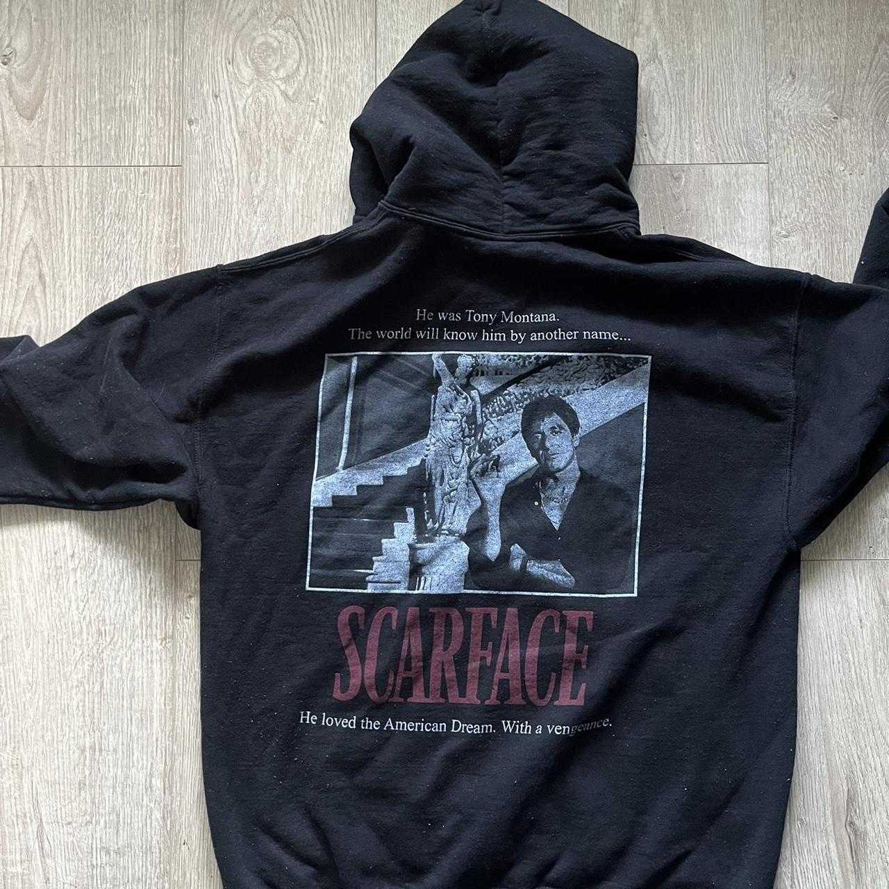scarface hoodie * size large * cool graphics *... - Depop