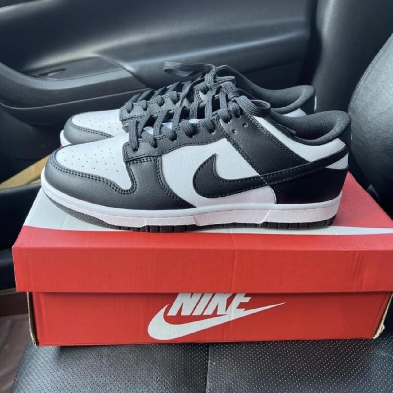 black and white nike panda dunks reps/dupe (from... - Depop