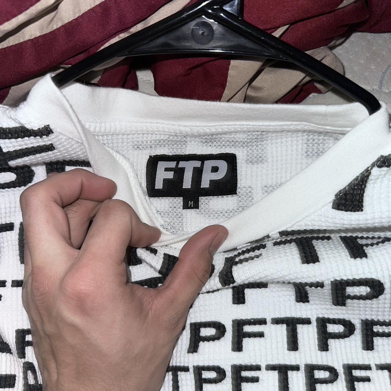 Medium ftp thermal longsleeve with allover print... - Depop