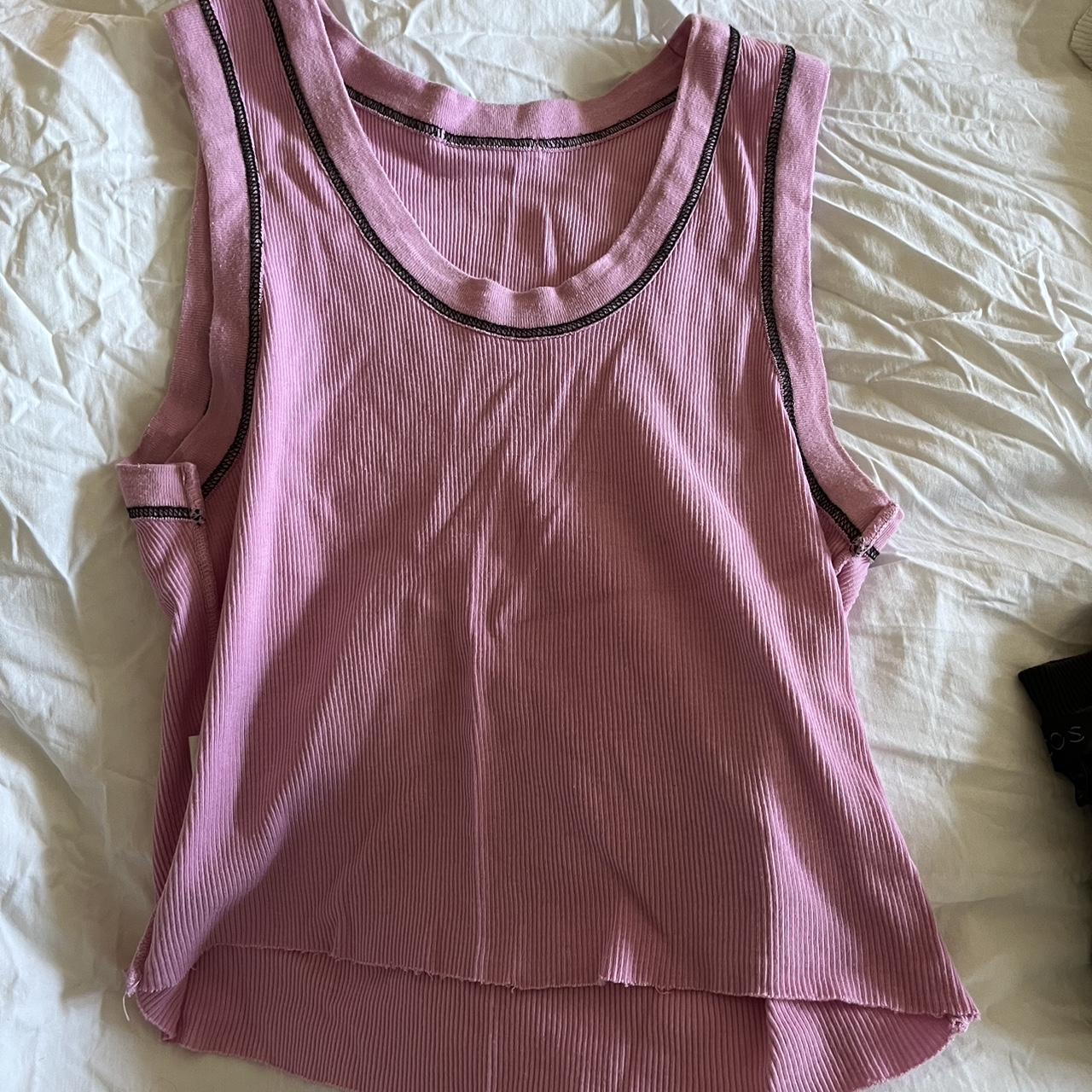 Bubblegum pink brandy Melville Connor tank with... - Depop