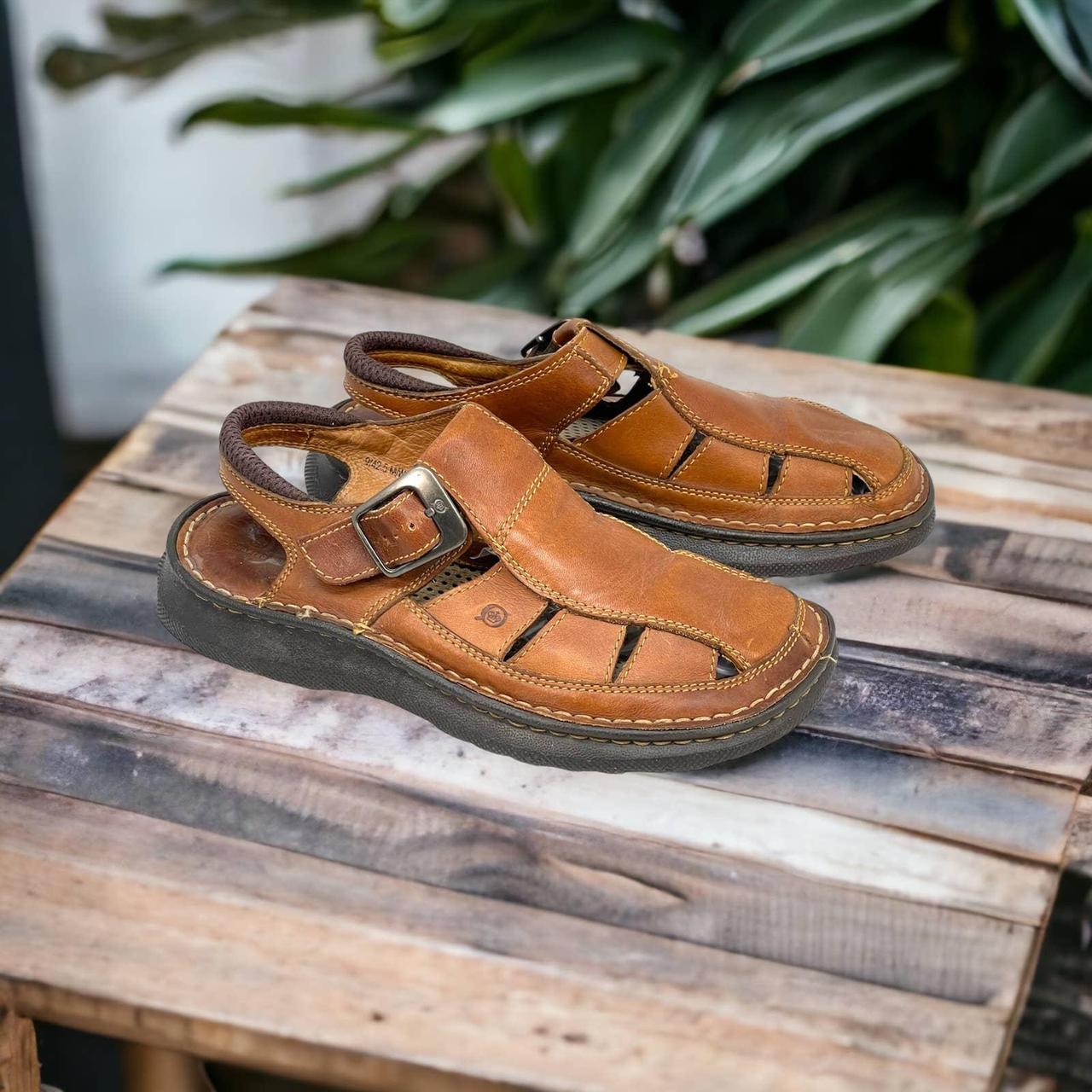 Born Mens Brown Sandals Depop