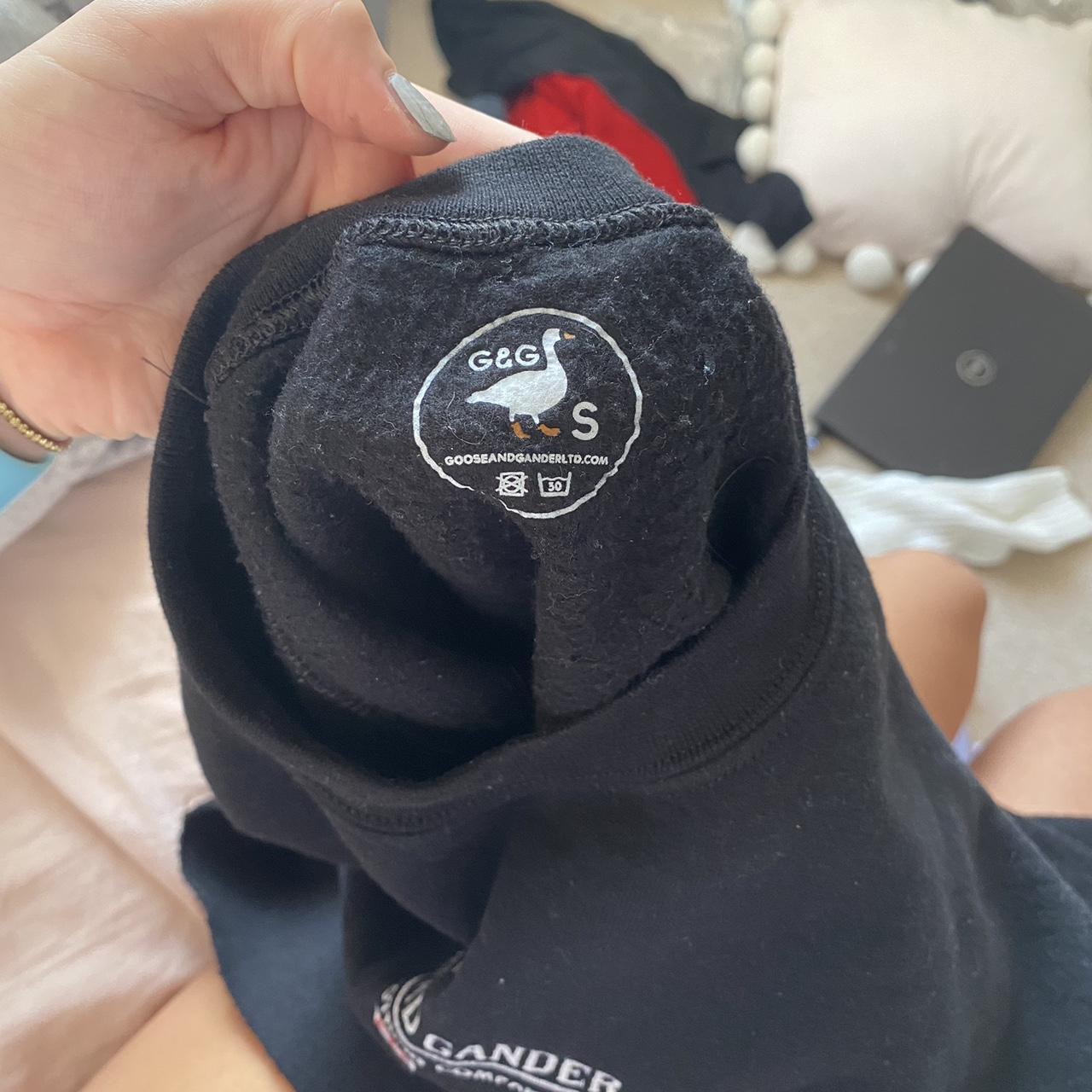 Goose and gander cropped jumper Black Size... - Depop