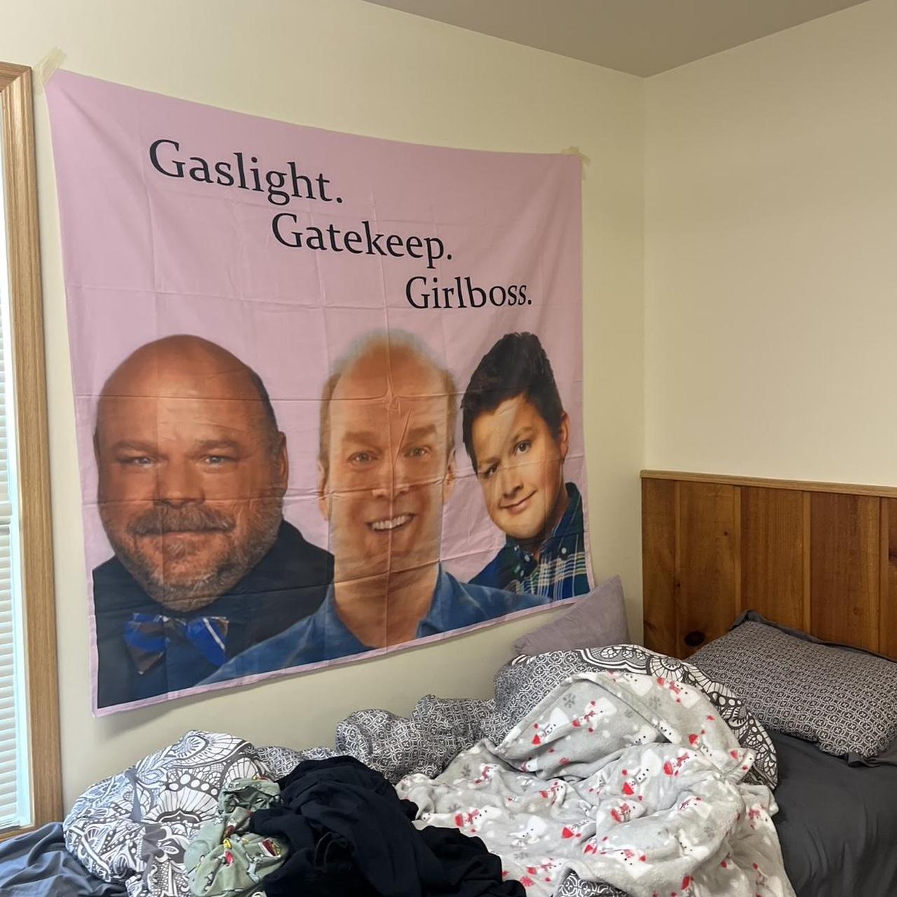 Gaslight, Gatekeep, Girlboss tapestry #HomeDecor got... | Depop
