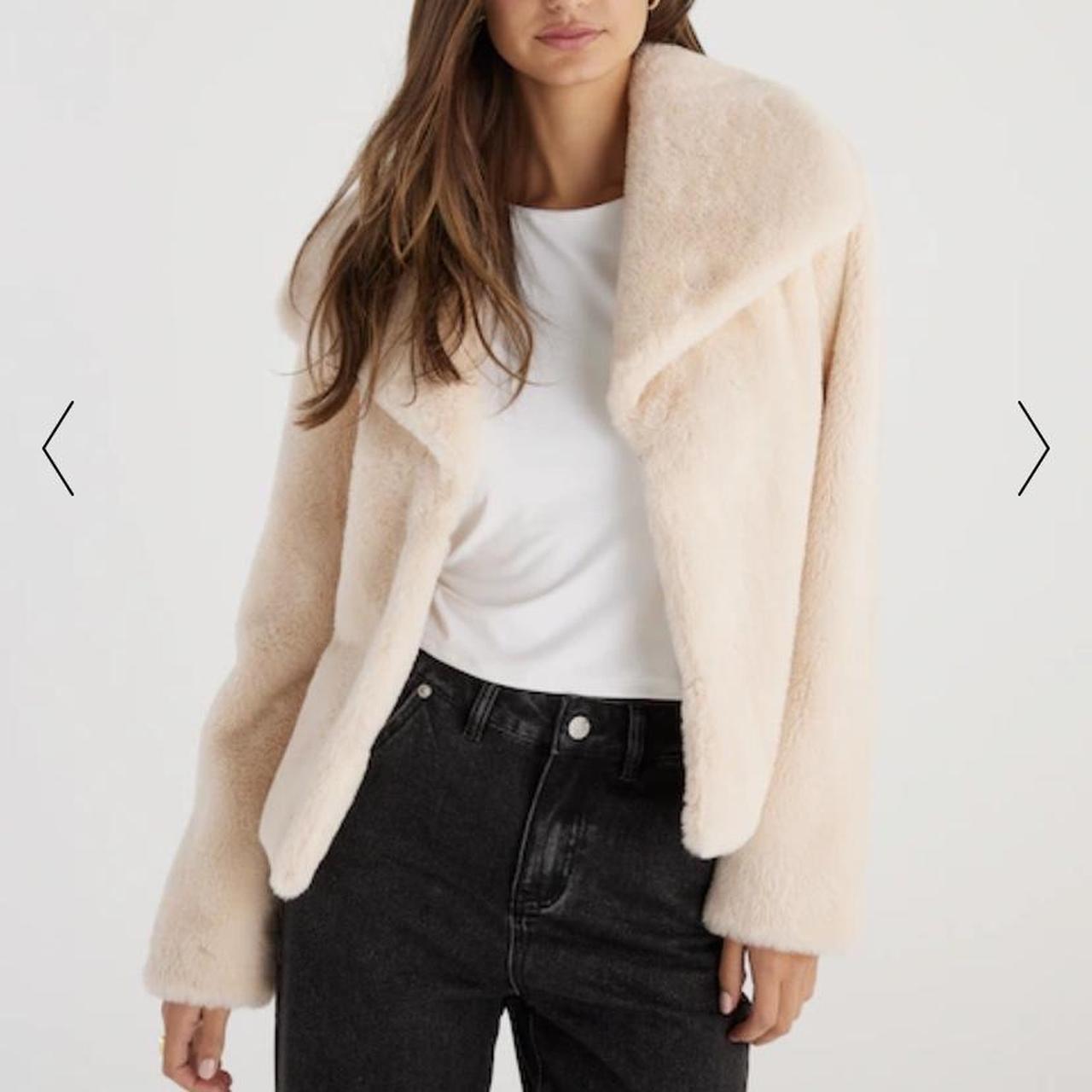 Faux fur jacket - Soft Dotti jacket with pockets... - Depop