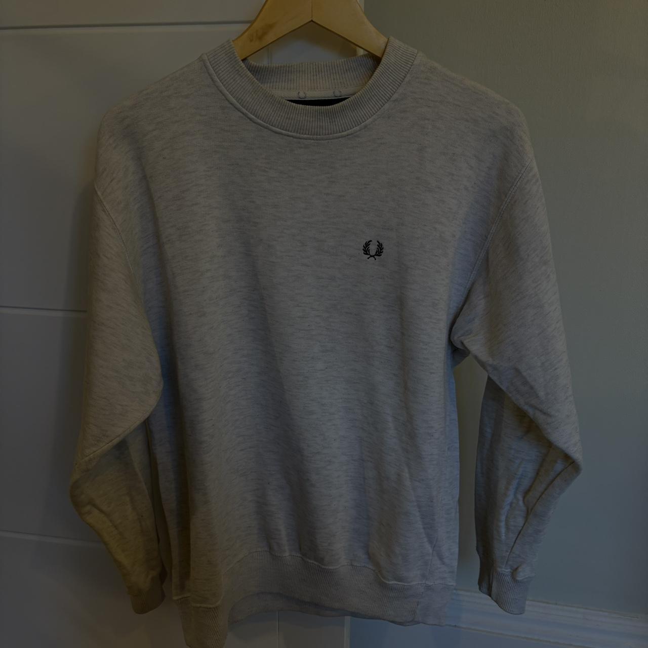 Fred Perry grey sweatshirt - Depop