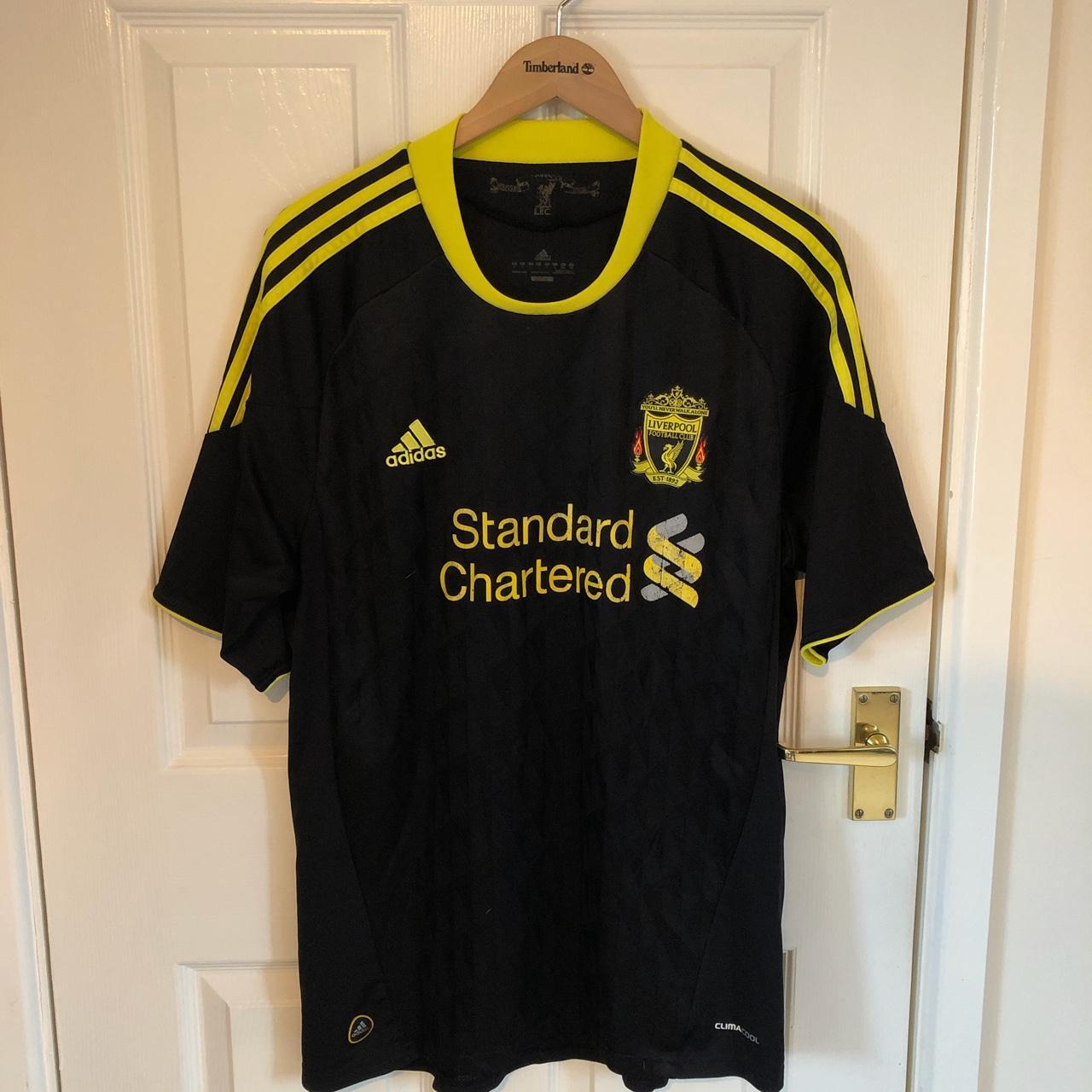 Mens black Liverpool 3rd kit shirt from 2010/11... - Depop