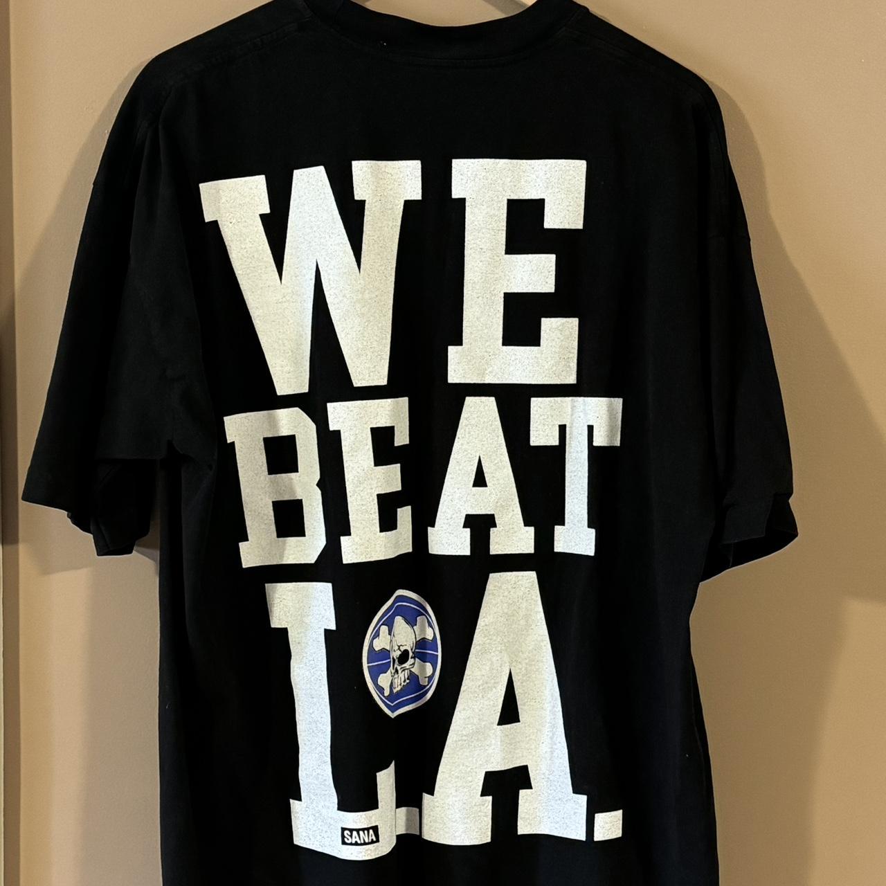 Gently worn Sana Detroit pistons “We Beat LA”... - Depop