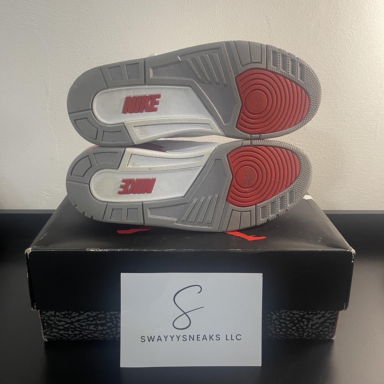Jordan 3 Fire Red comes with OG box. Small yellow... - Depop