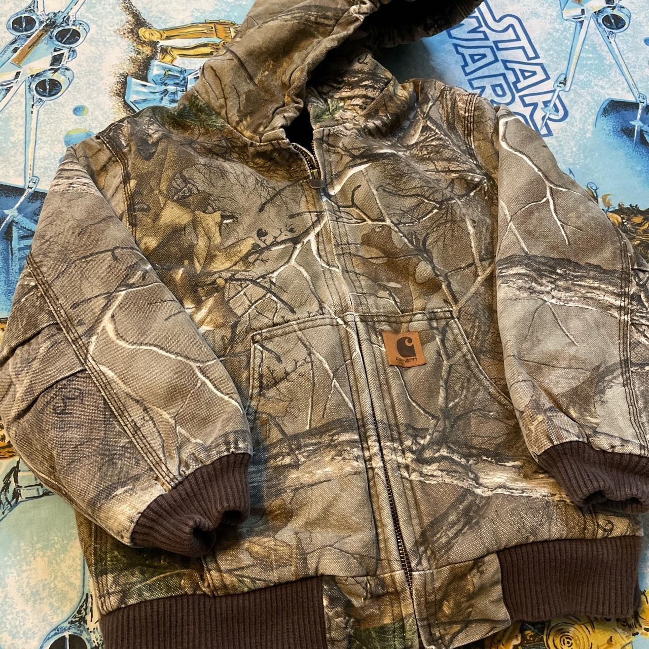 Youth Carhartt Realtree Camo Jacket! Size:Youth... - Depop