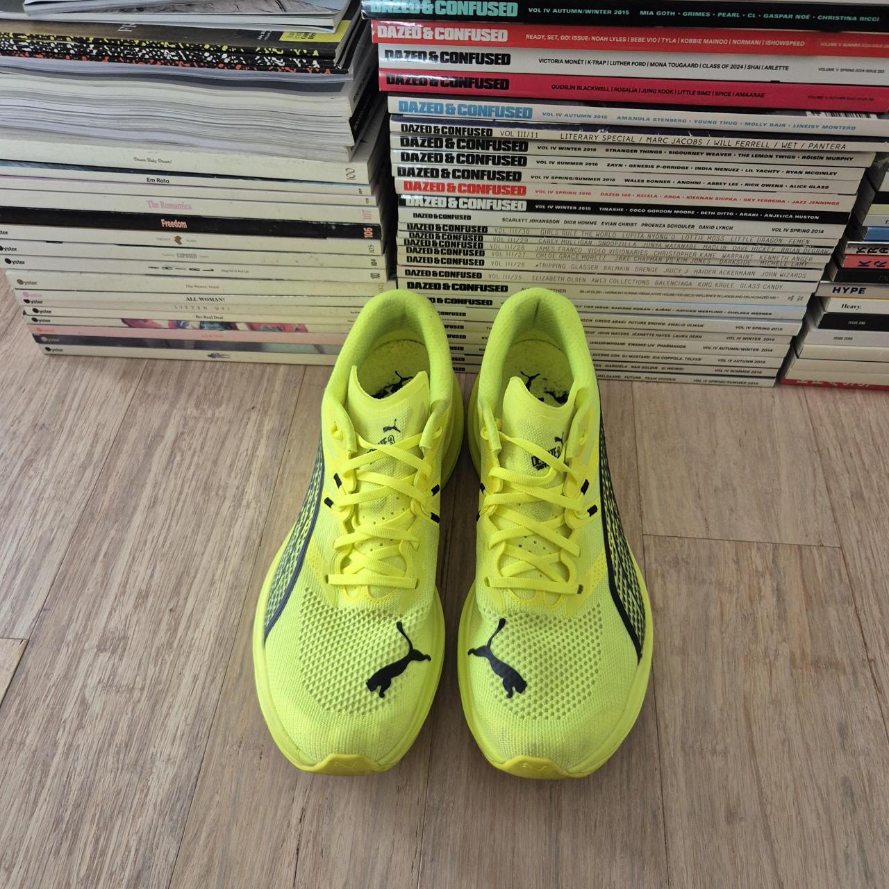 Puma Deviate Nitro 3 Size US13 Neon Yellow... | Depop