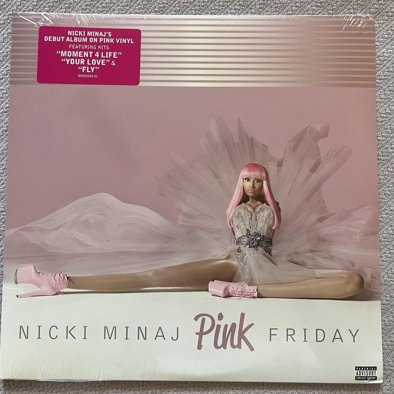 Nicki Minaj Pink Friday Vinyl on a Pink Pressing In... - Depop