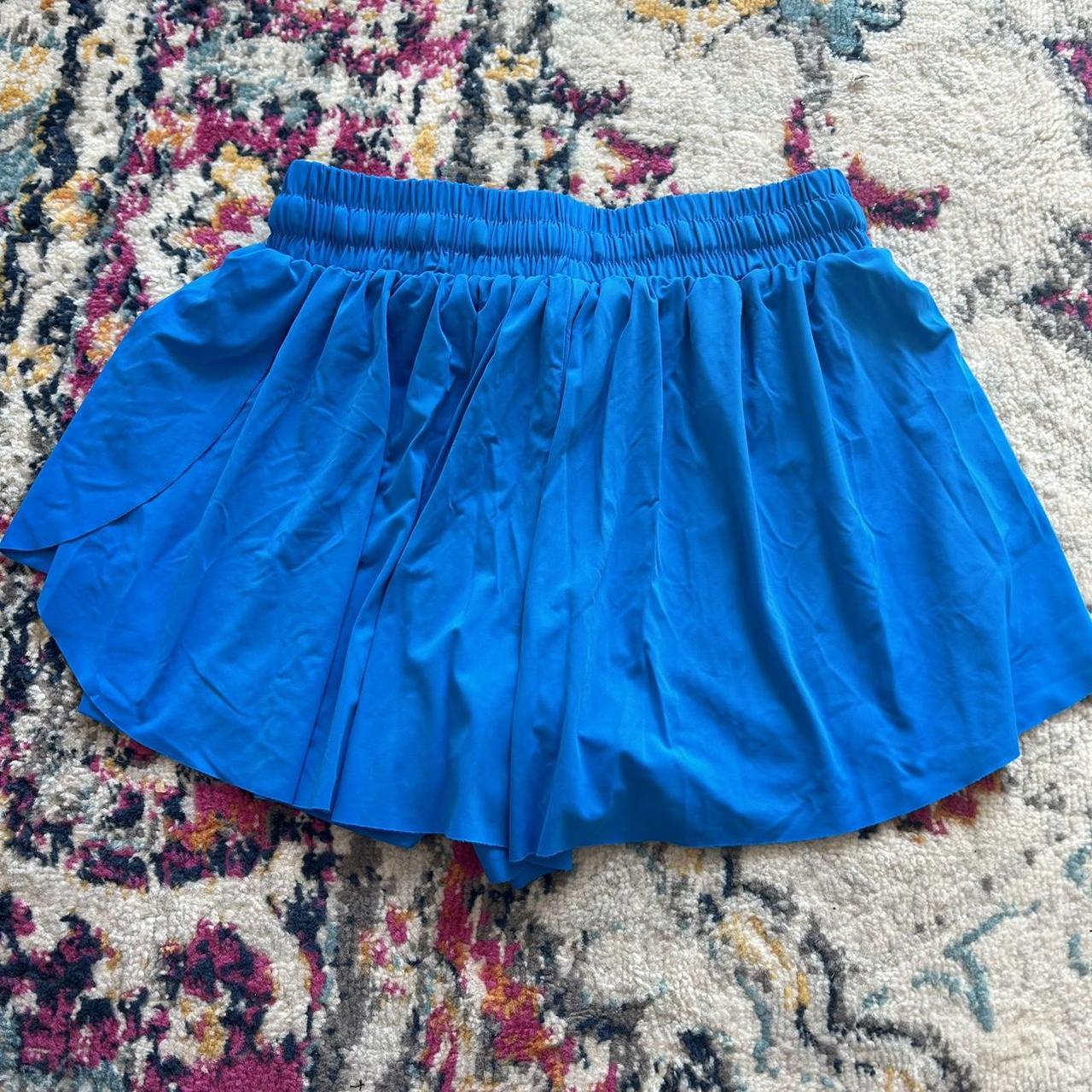 Bright Royal Blue running shorts! Super flattering,... - Depop