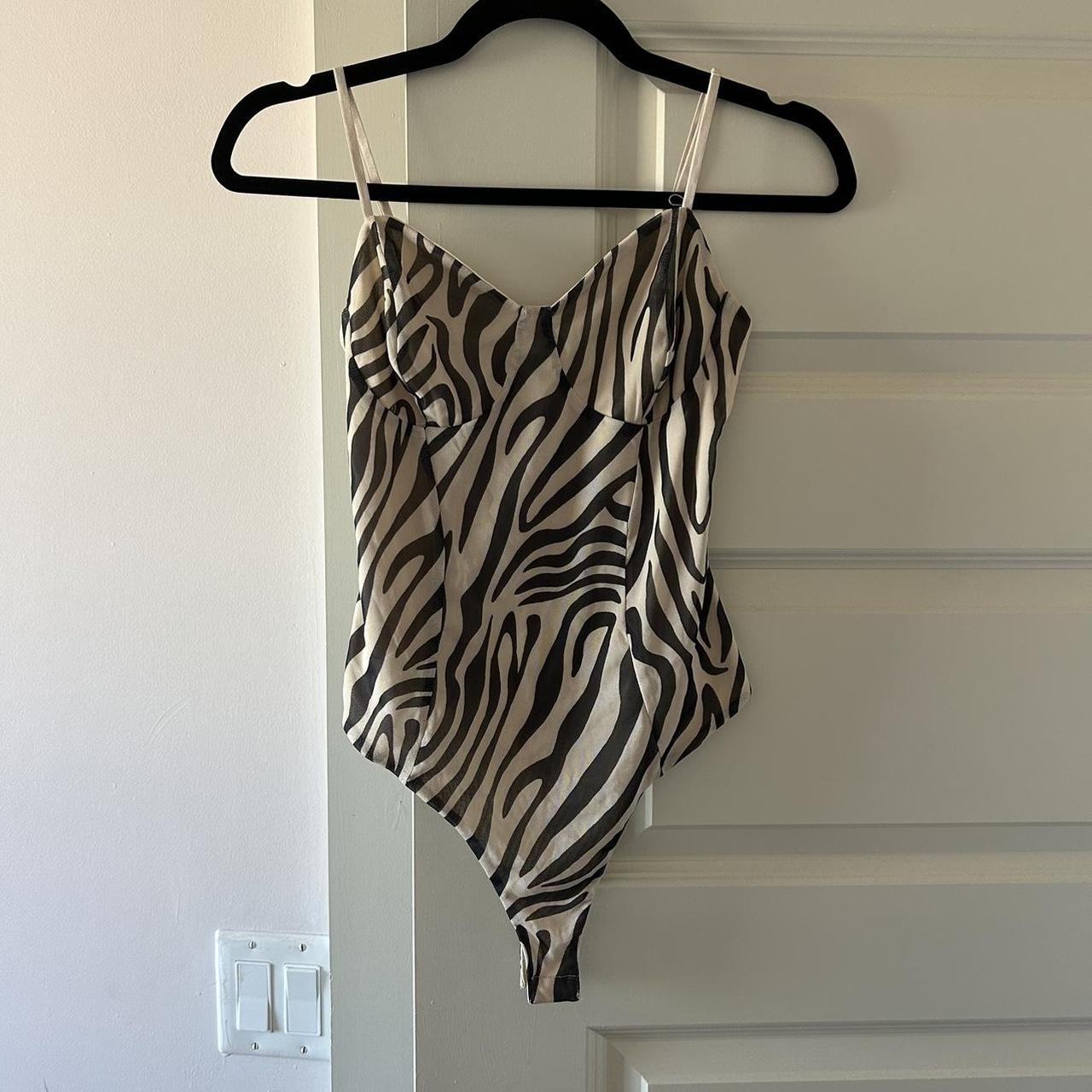 BAR lll Zebra print body suit. Super cute and... - Depop