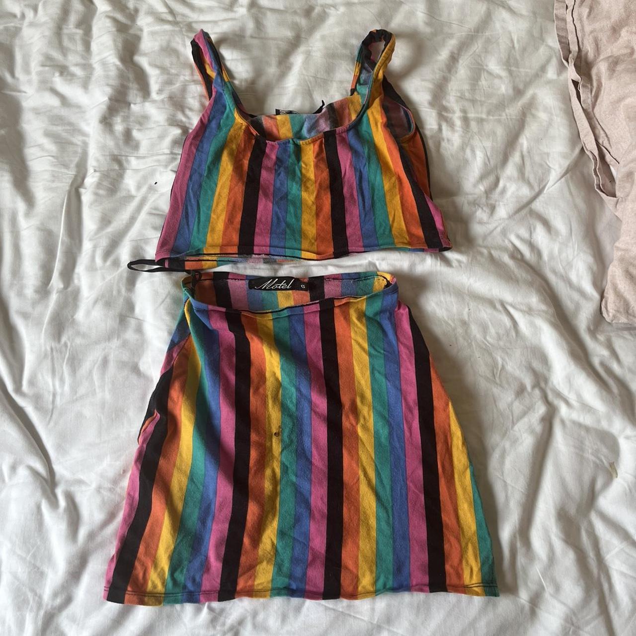 Motel rocks striped 2 piece set. Great for... - Depop