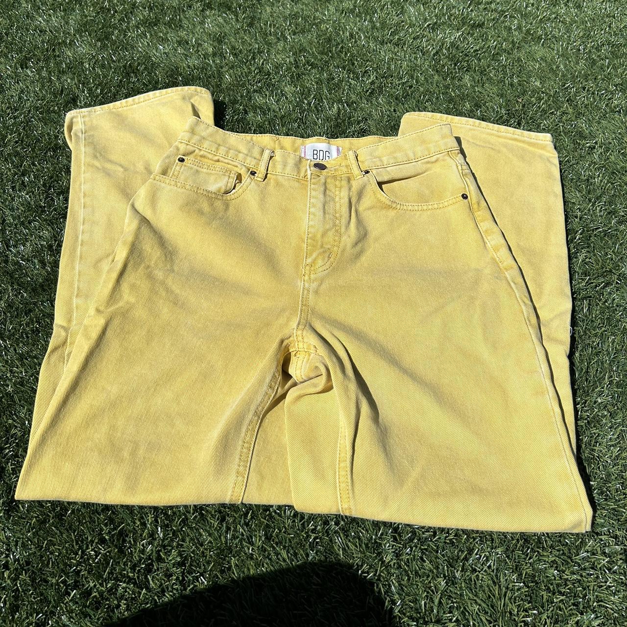 The cutest yellow urban outfitters jeans 💛 cowboy... - Depop