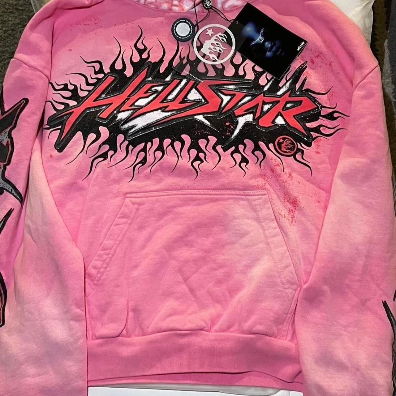 Authentic Pink Hell Star Hoodie Brainless Hoodie | Depop