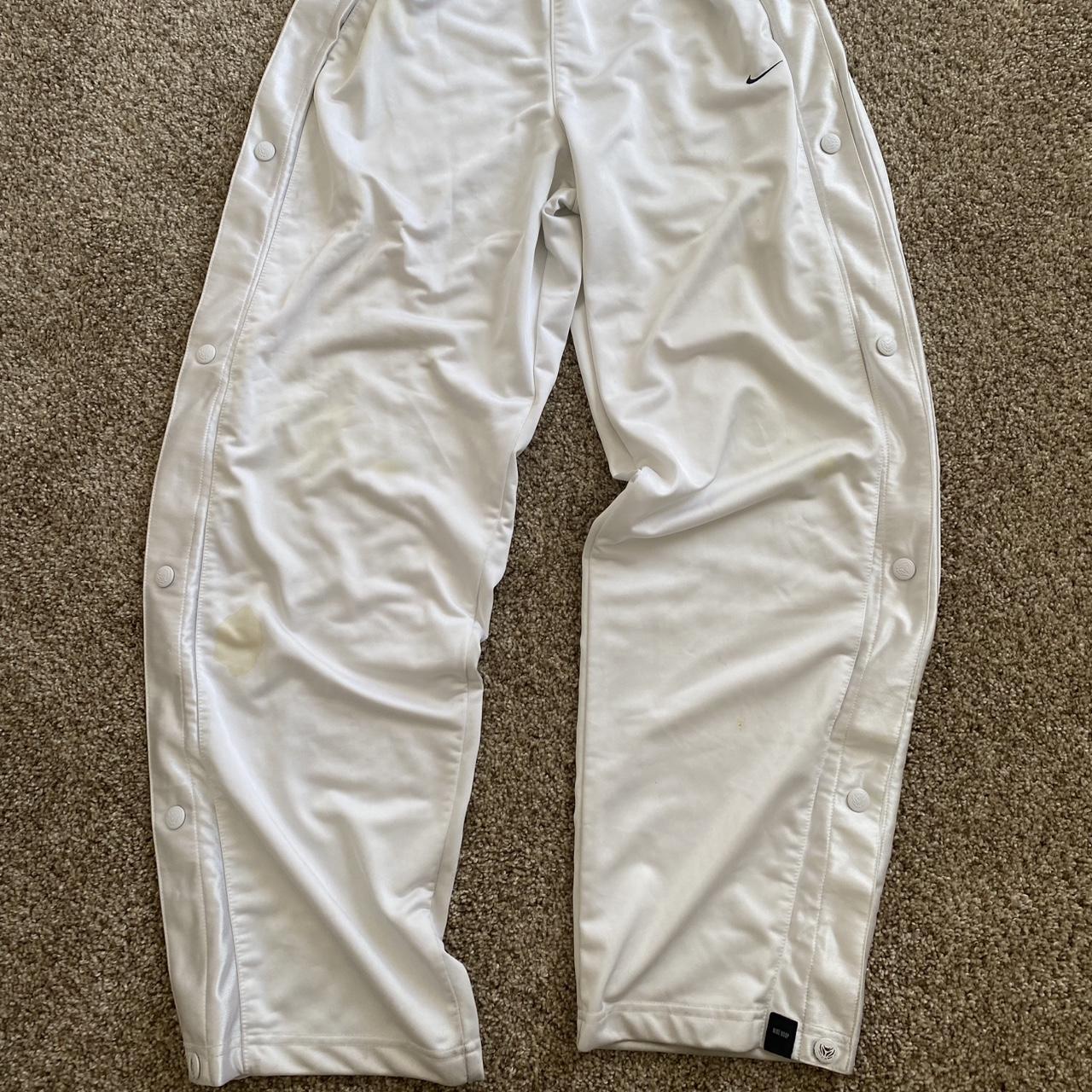 Heavyweight Nike Track Pants *can unbutton from top... | Depop