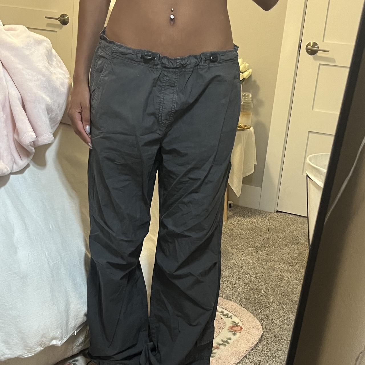 Garage Paxton Parachute Pants in Blackened... - Depop