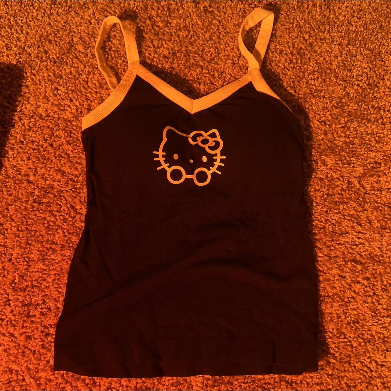ੈ ‧₊˚ rly cute hello kitty tank top that has bra... - Depop