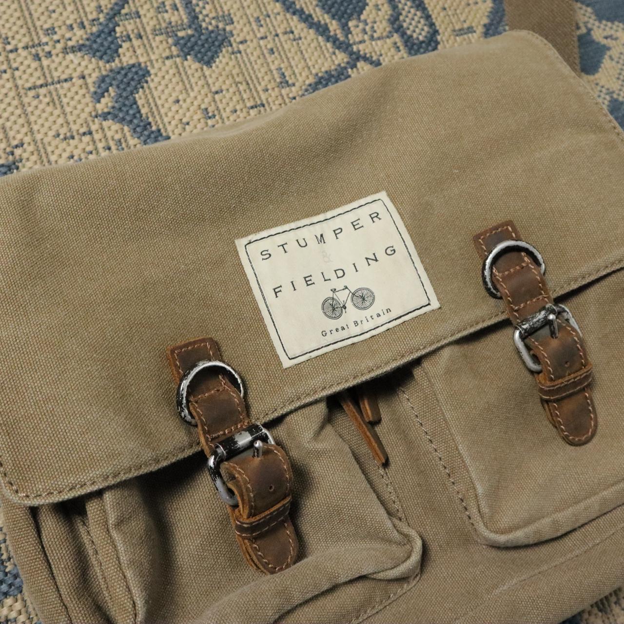 Stumper & Fielding Messenger Canvas Tan... - Depop