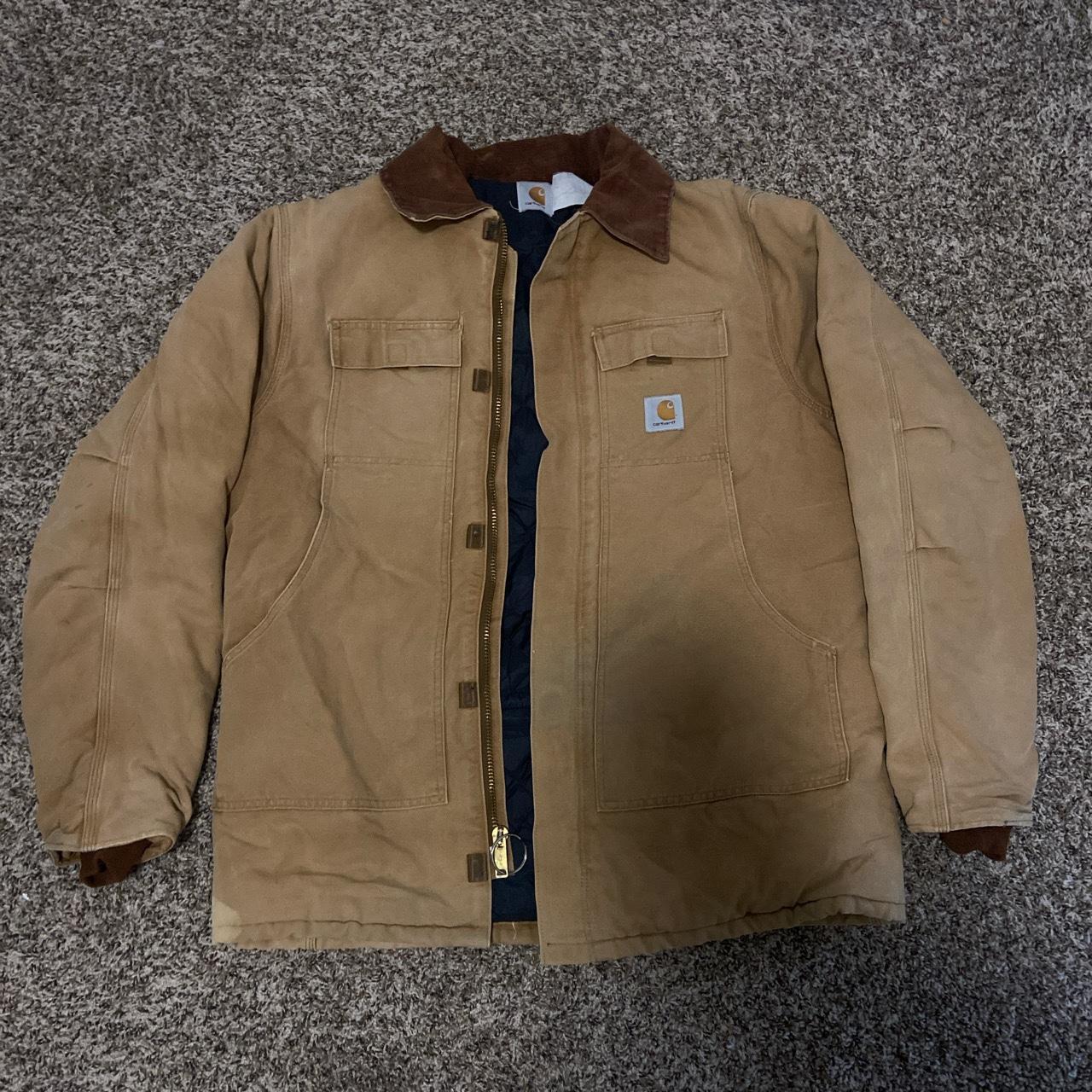 Carhartt winter jacket XL, stained in the back but... - Depop
