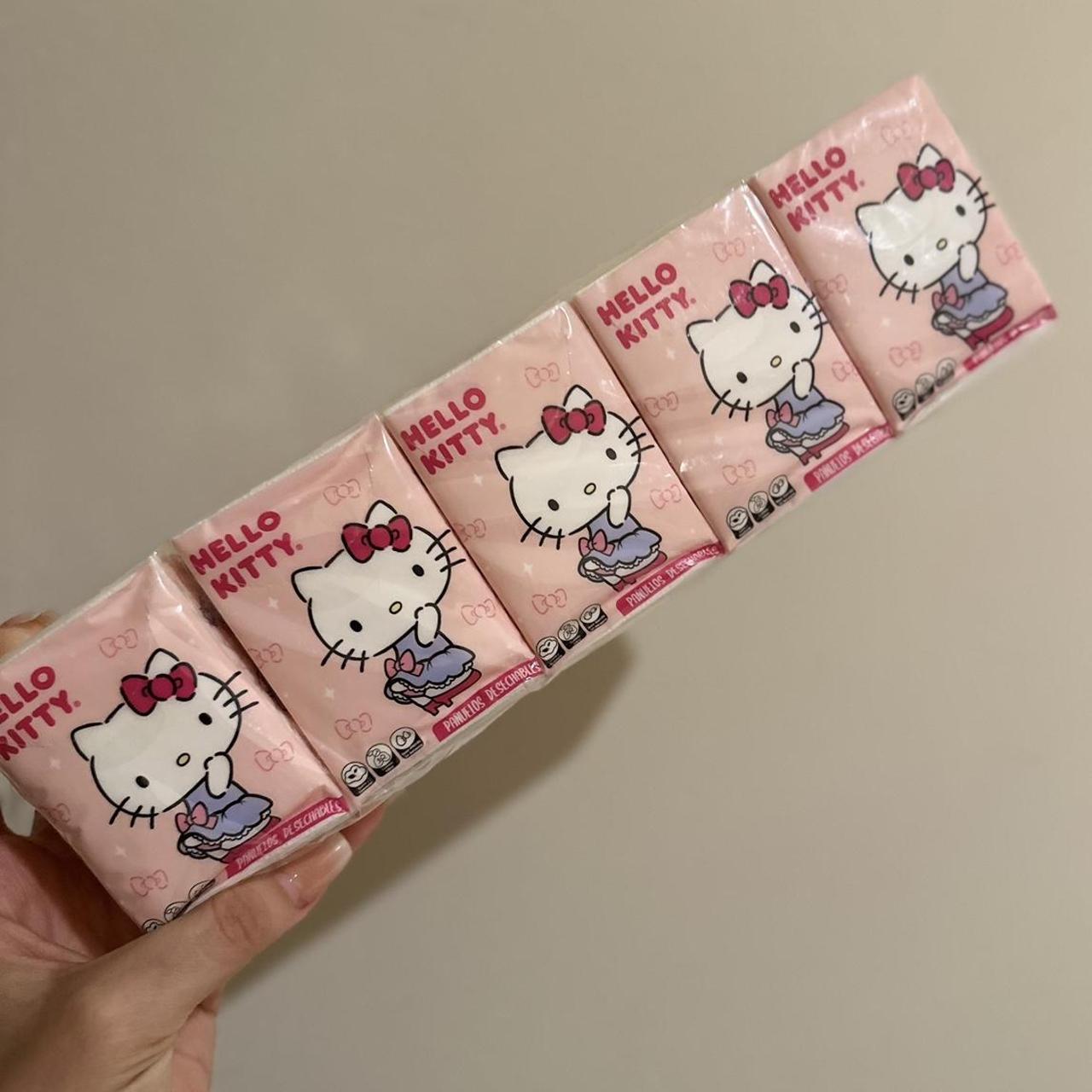 Hello kitty tissues💗 Super cute. 10 pack. #hellokitty - Depop