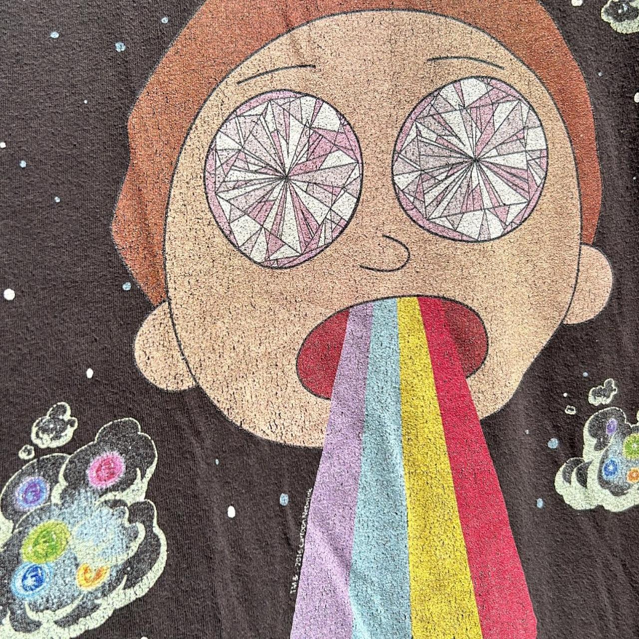 Awesome 2016 Rick and Morty t shirt Charcoal &... - Depop