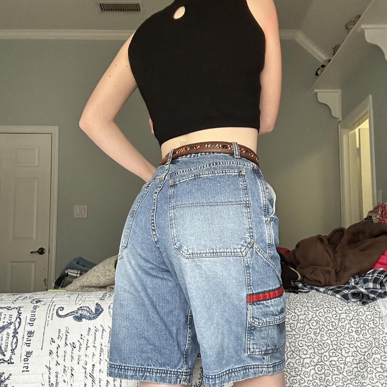 Jorts Jean shorts Route 66 34w size Hellas cute with... - Depop