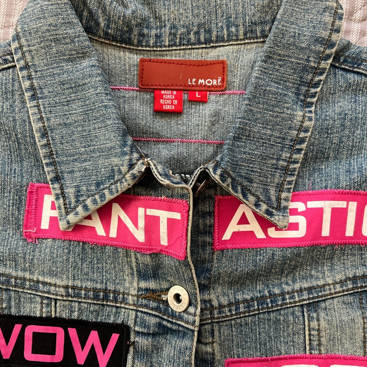 Vintage Wording Patches Denim Jacket 🌈 NO PAYPAL... - Depop