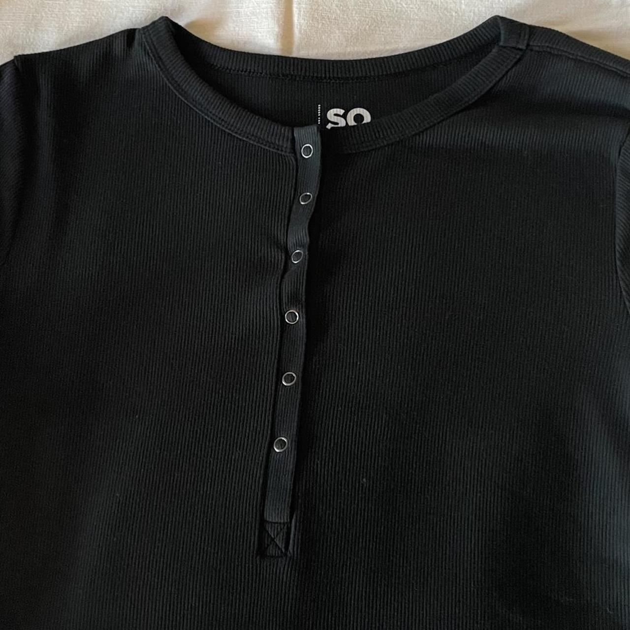 SO Clothing Women's Black Shirt | Depop