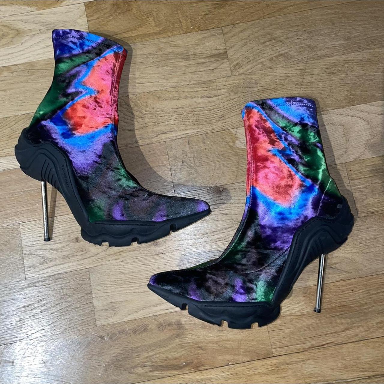 Rombaut velvet sock boots 👠 Amazing multicolor... - Depop