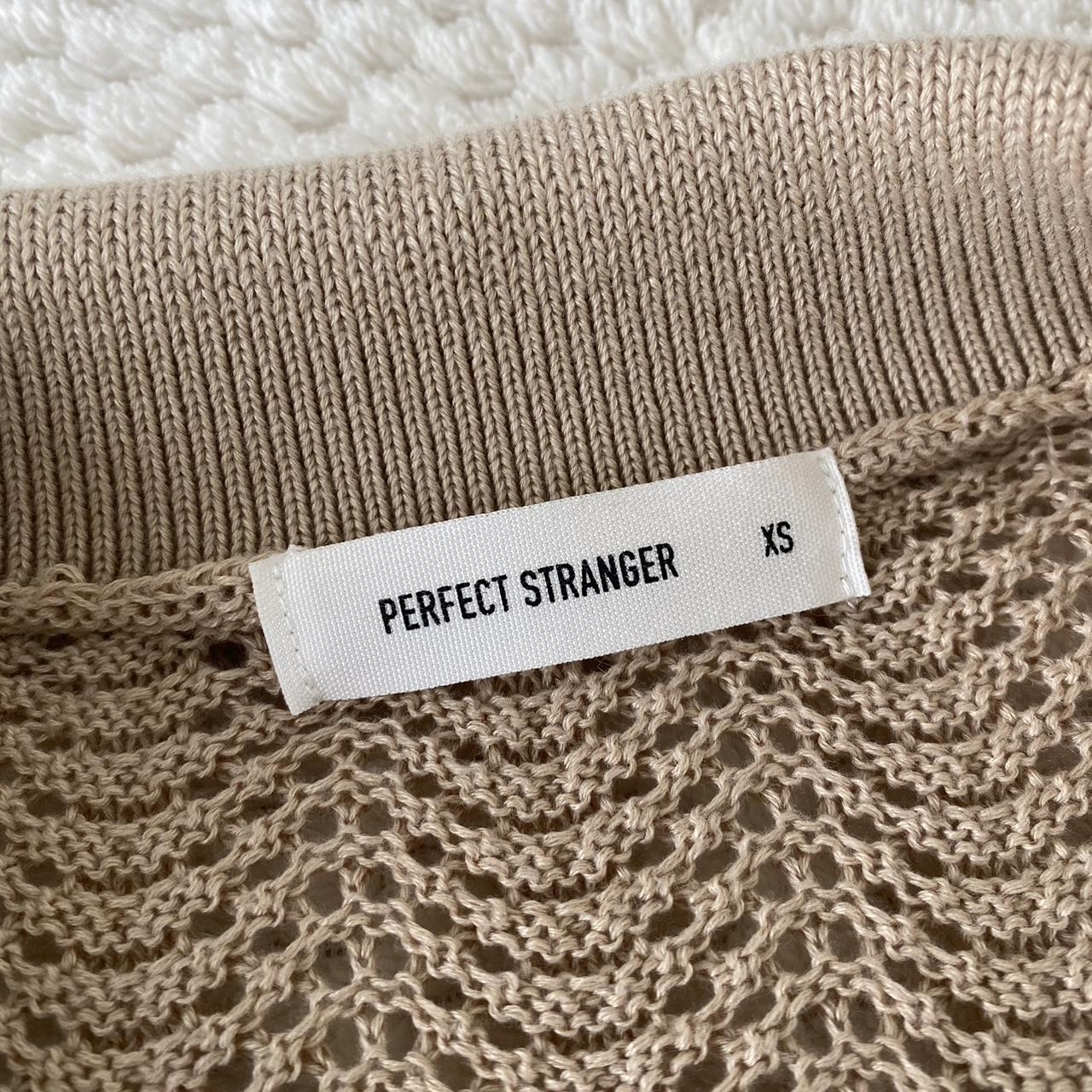 perfect stranger crochet knit shirt - Depop