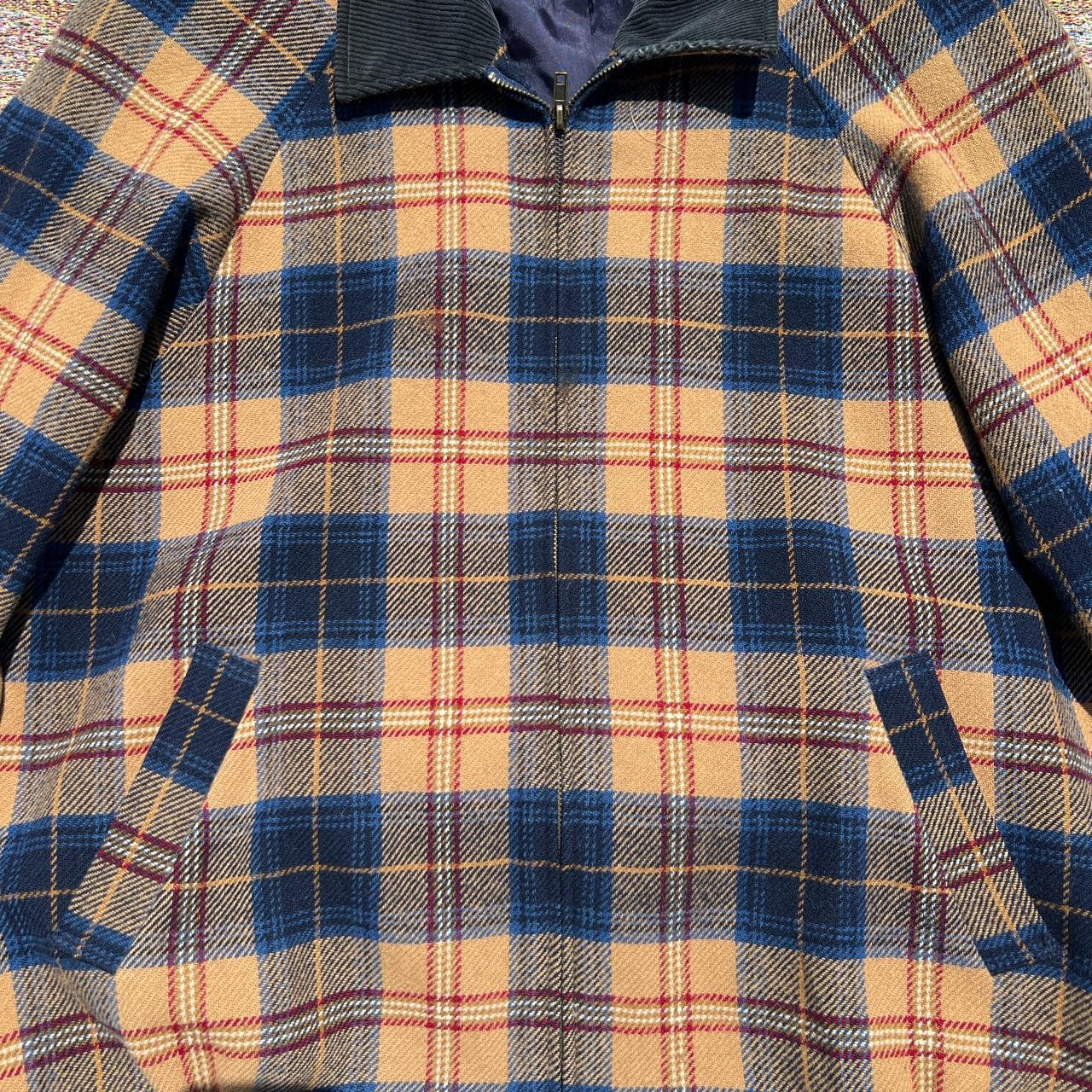 Pendleton Men's Yellow and Navy Jacket | Depop