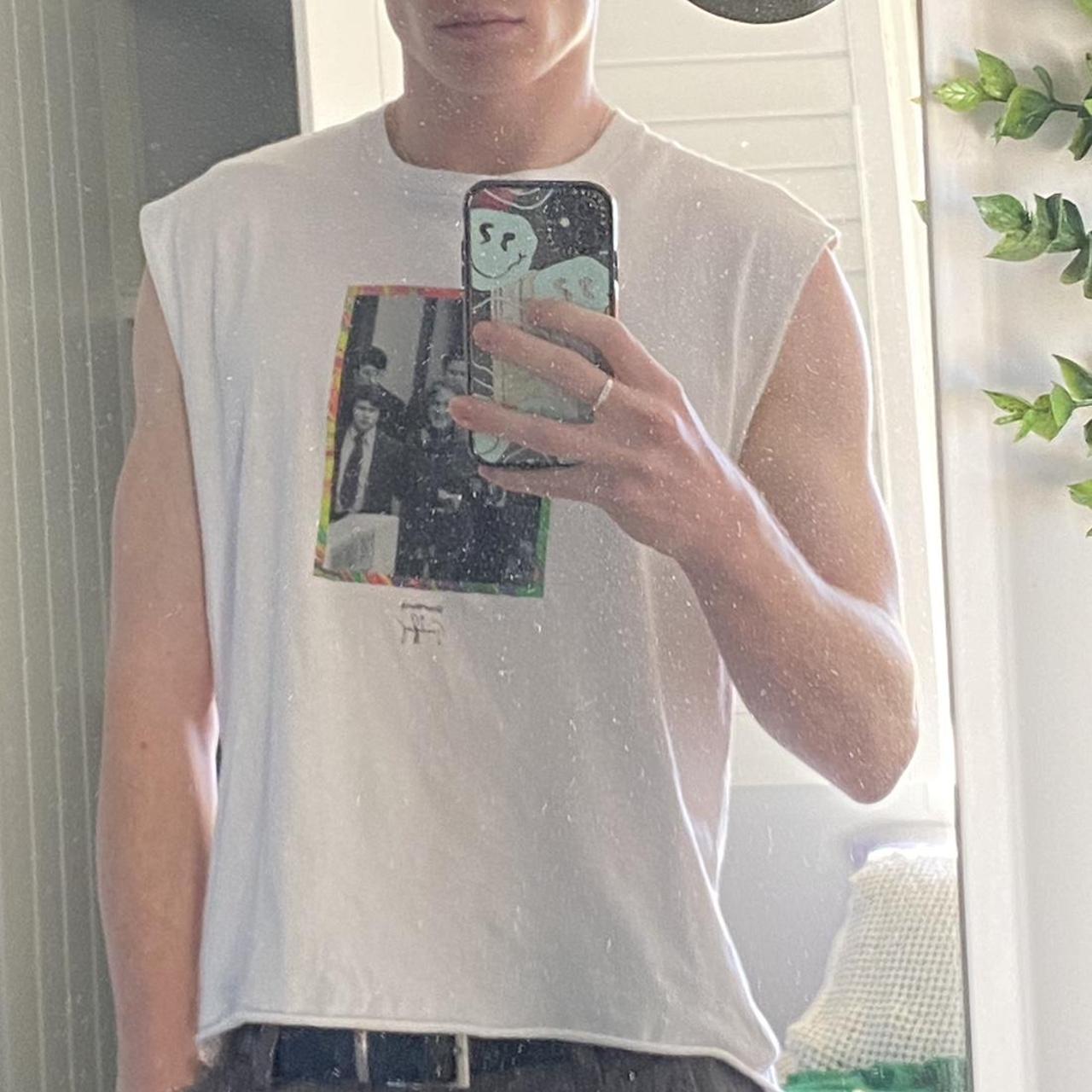 Good Worth & Co graphic tank - L (runs smaller) -... - Depop