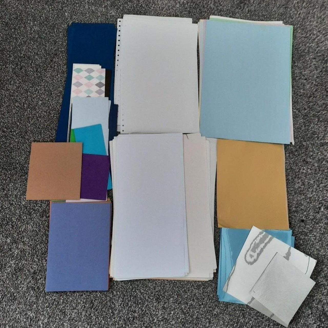Large bundle of multi-coloured paper for arts and... - Depop