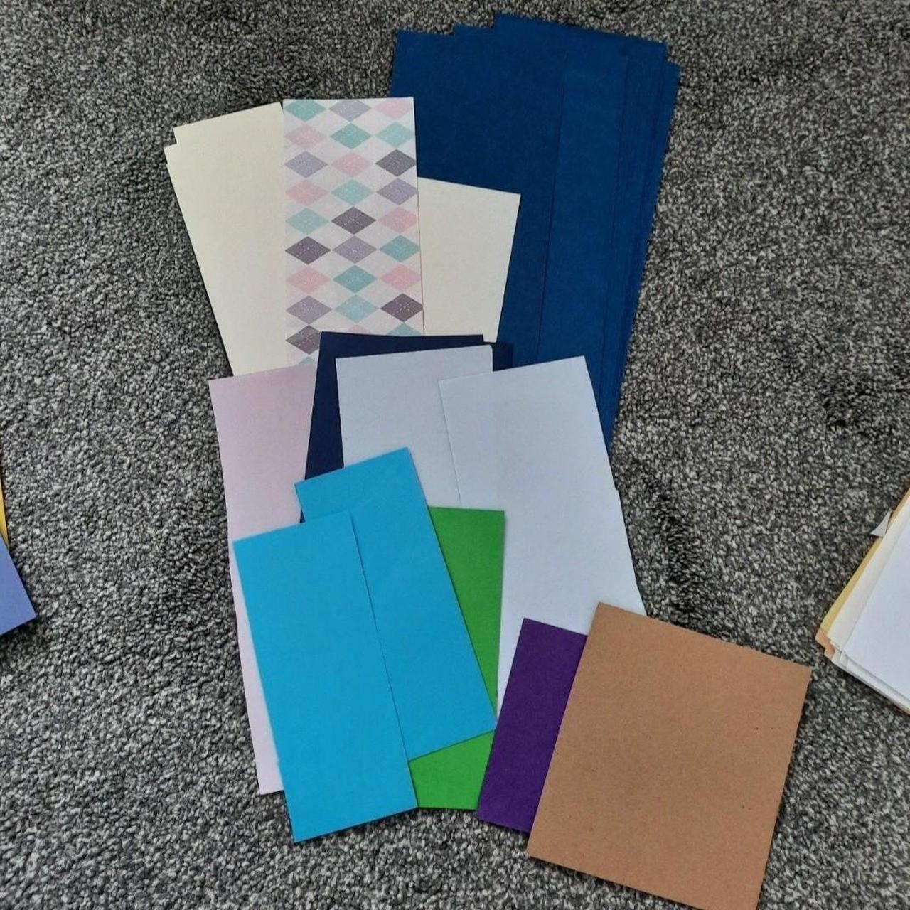 Large bundle of multi-coloured paper for arts and... - Depop