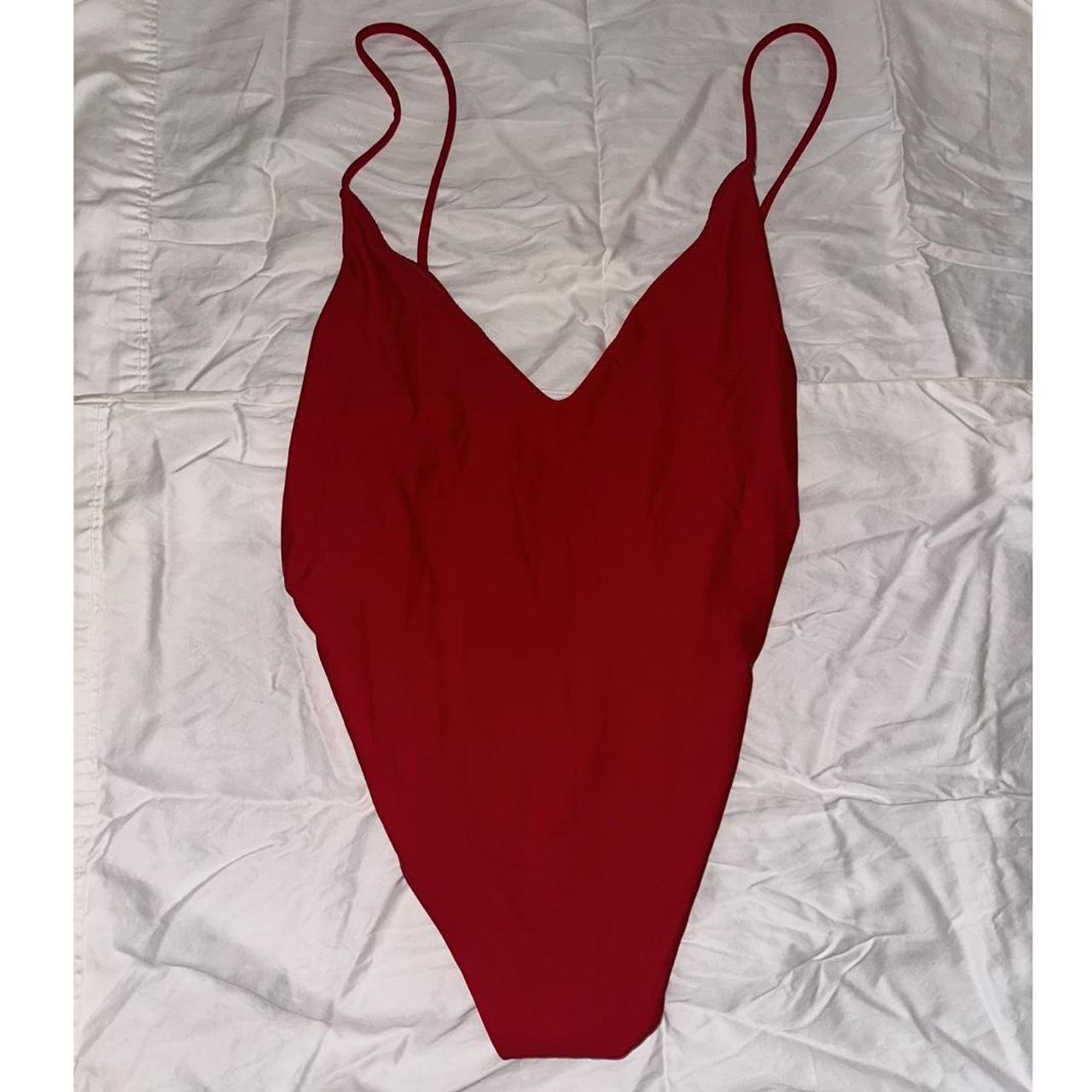 Tobi red one piece swimsuit ️ Size M - Purchased... - Depop
