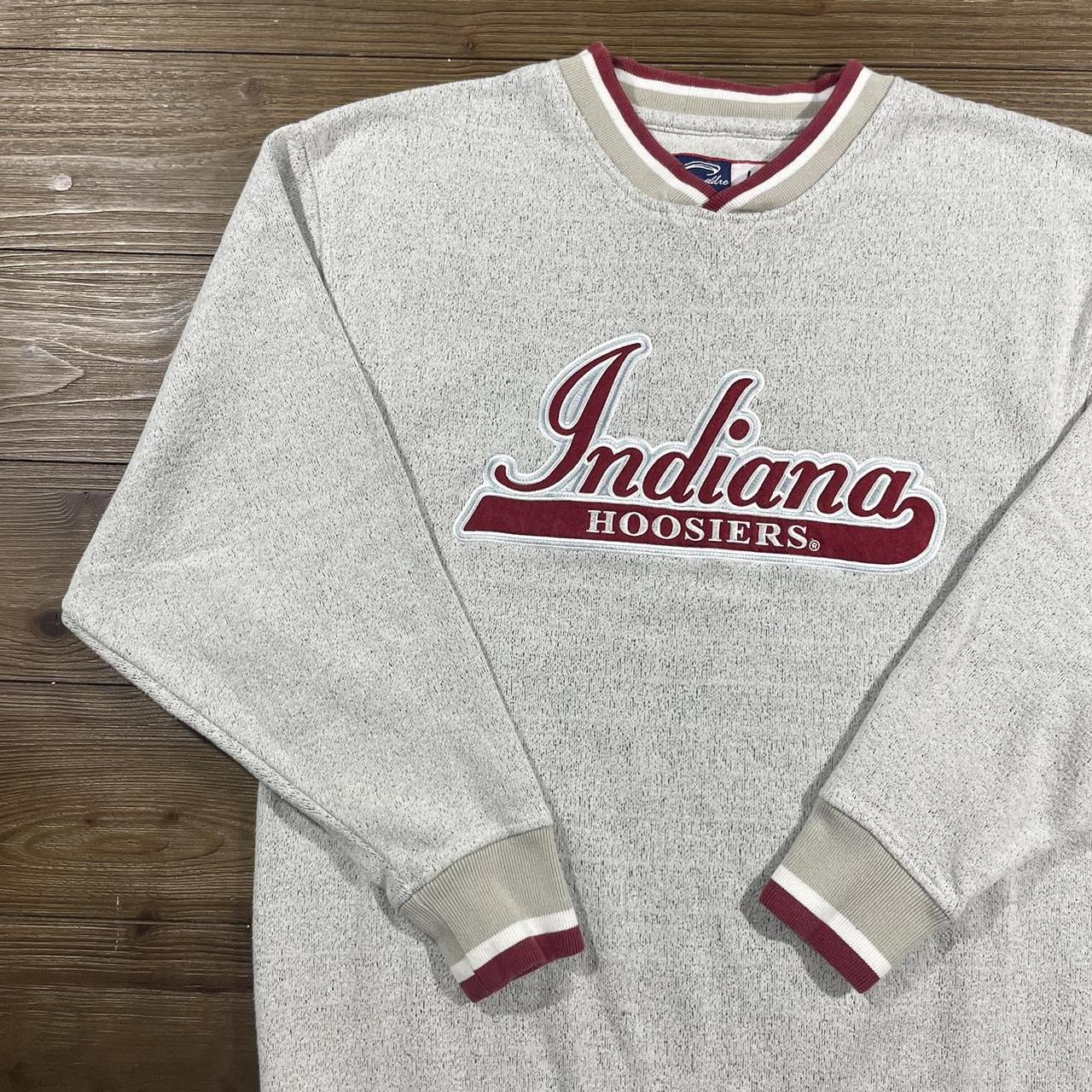 Vintage 90’s Indiana Hoosiers Embroidered Sweatshirt... - Depop