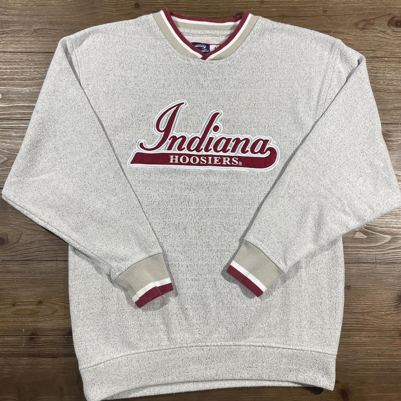 Vintage 90’s Indiana Hoosiers Embroidered Sweatshirt... - Depop