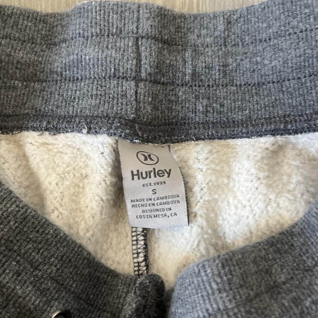 men’s cuffed hurley sweatpants size s super soft... - Depop