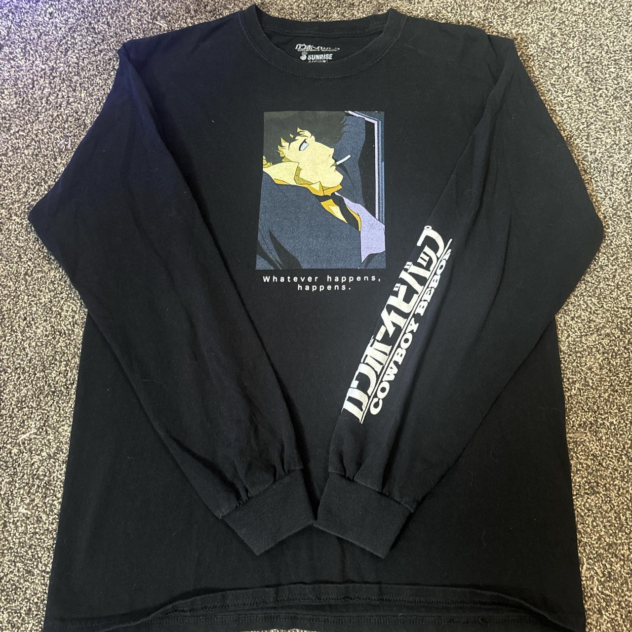 Cowboy bebop black long sleeve. Size Medium. - Depop