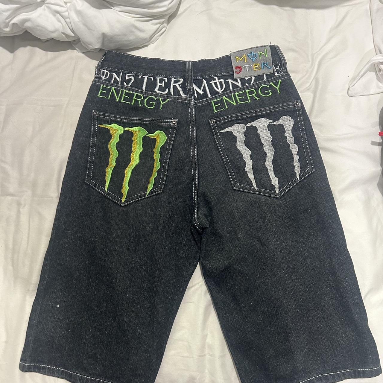 Coolest monster Jorts Good condition has minor... - Depop
