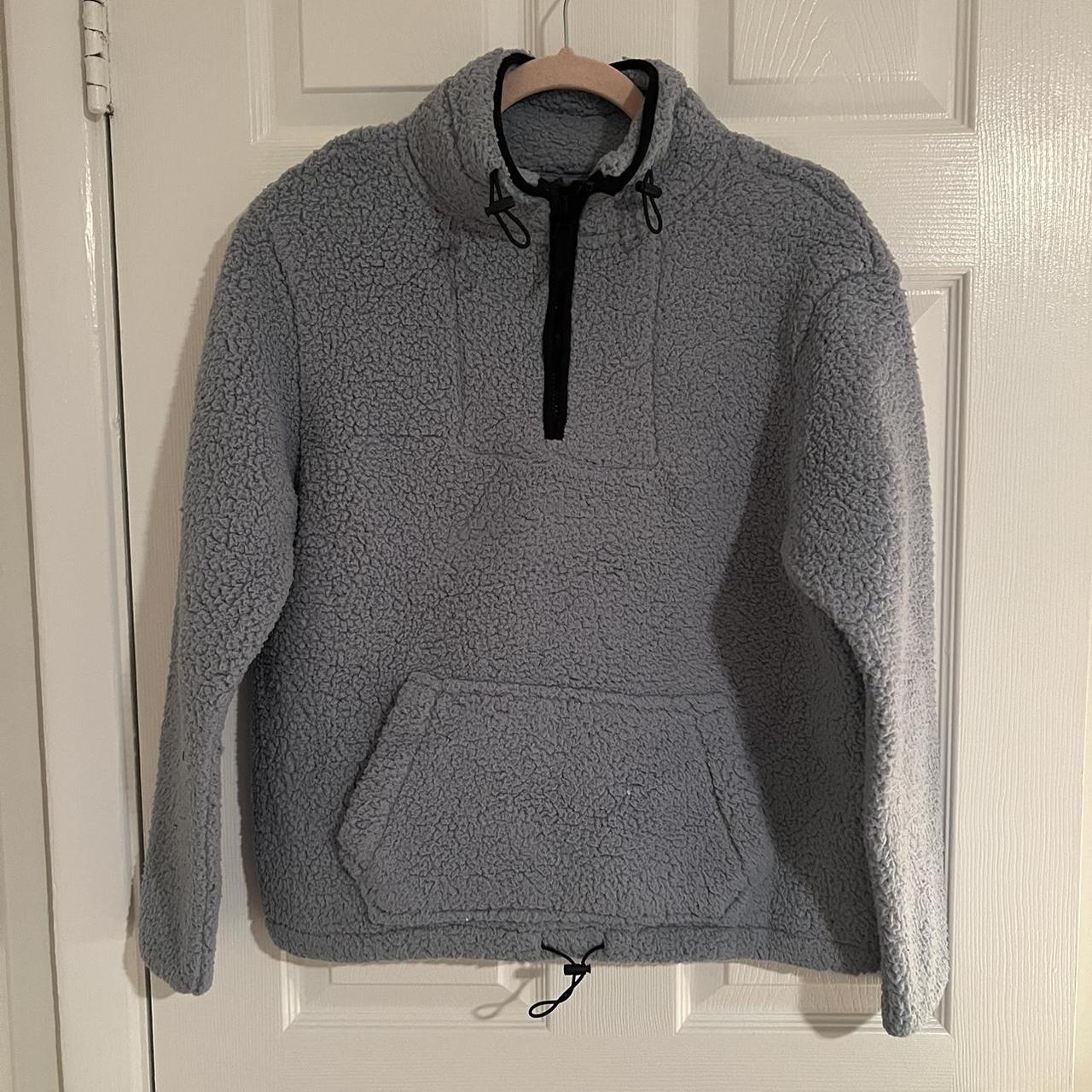Super cute blue Sherpa hoodie (: - Depop